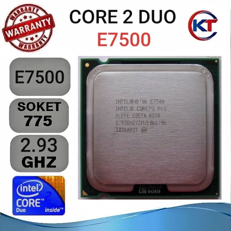 Jual Intel Core 2 Duo E7500 2.93 GHZ | Shopee Indonesia