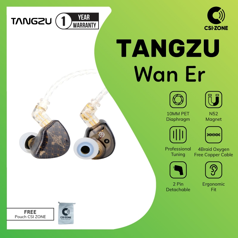 Jual Tangzu Wan Er / WanEr SG 10MM PET Diaphragm Hi-Fi In Ear Earphone ...