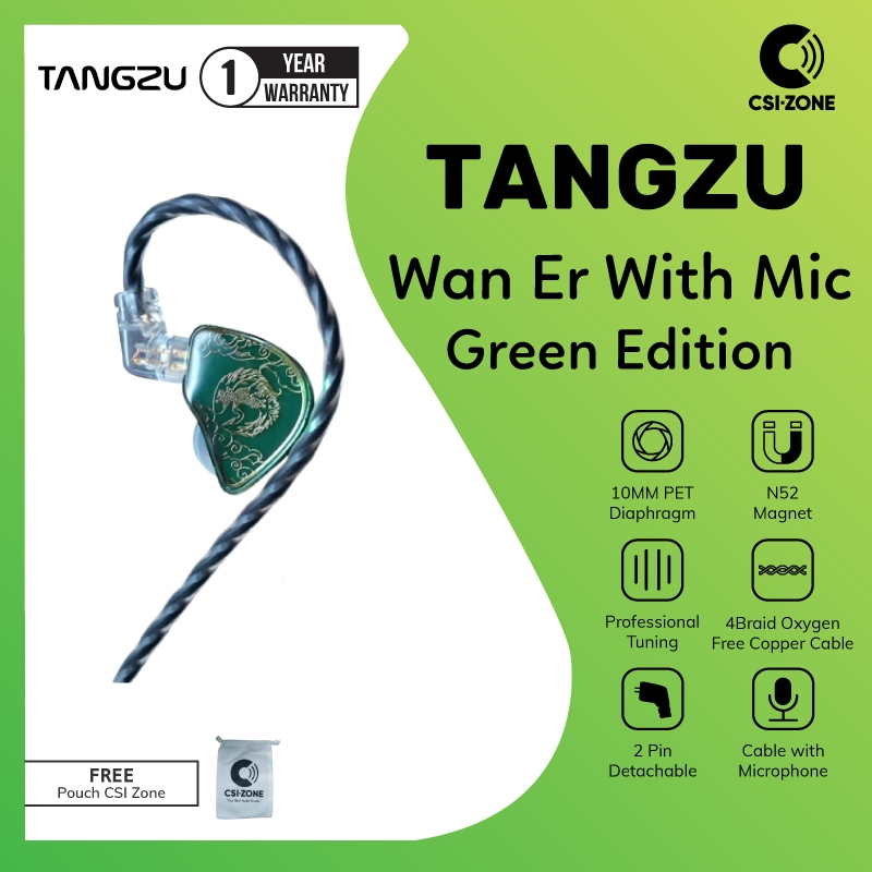 Jual Tangzu Wan Er / WanEr Green Edition In Ear Monitor Earphone with ...