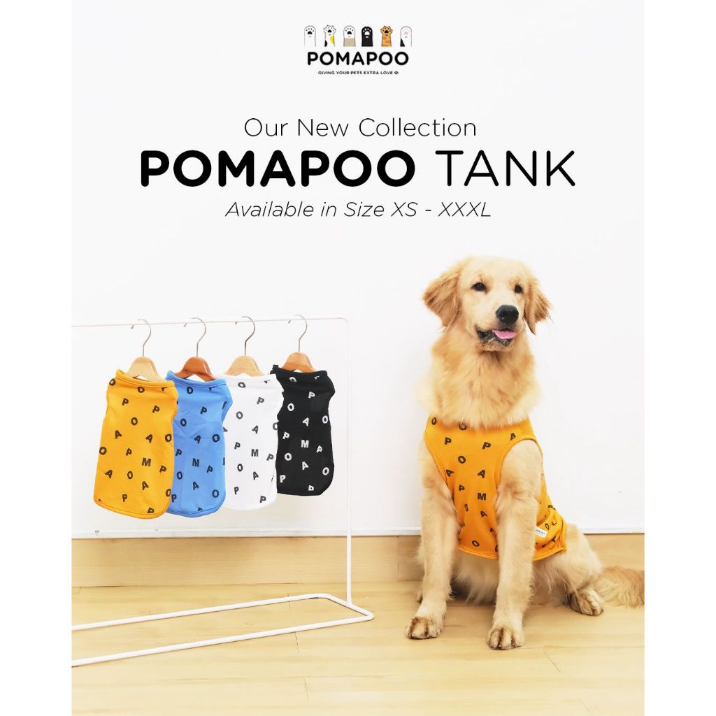 Jual POMAPOO - Baju Kucing dan Baju Anjing Pomapoo Tank | Shopee Indonesia