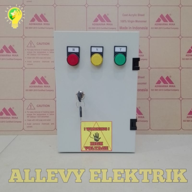Jual BOX PANEL INDOOR 20X30X15 PLAT 1.2MM+PILOT LAMP RST+REL MCB+NOL ...