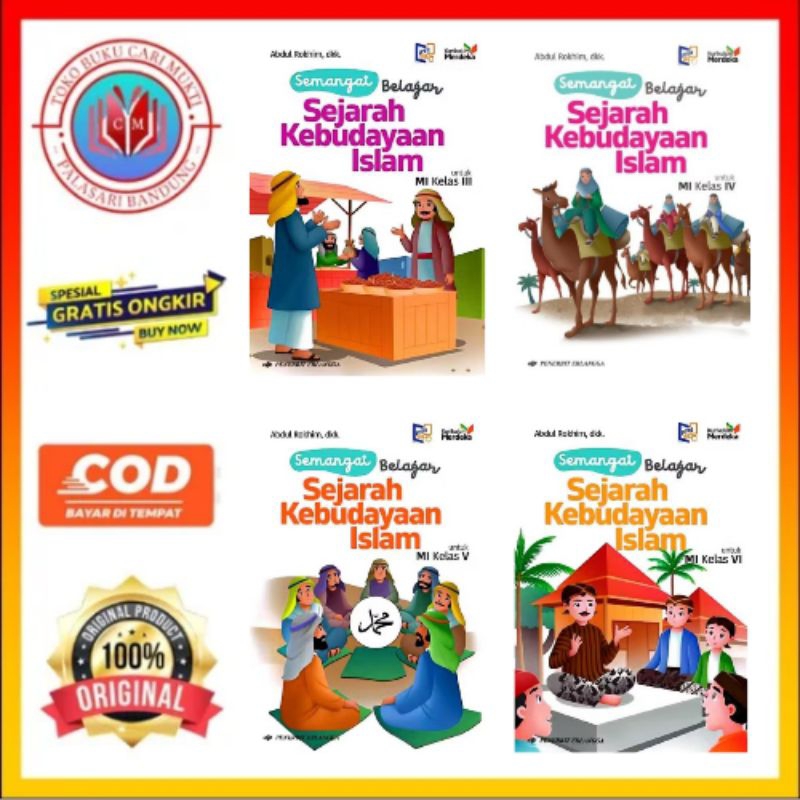 Jual BUKU SEMANGAT BELAJAR SEJARAH KEBUDAYAAN ISLAM UNTUK MI KELAS 3.4.5.6.KURIKULUM MERDEKA ...