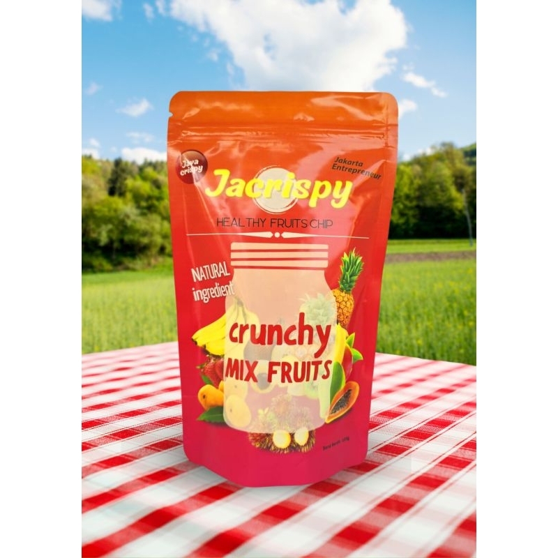 Jual JACRISPY Crunchy Mix Fruits | Cemilan Snack Sayur Buah Kering ...