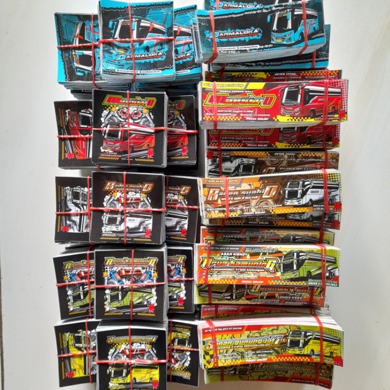 Jual STIKER BUS PECEL BALAP KOTAK & PANJANG ori 100% | Shopee Indonesia