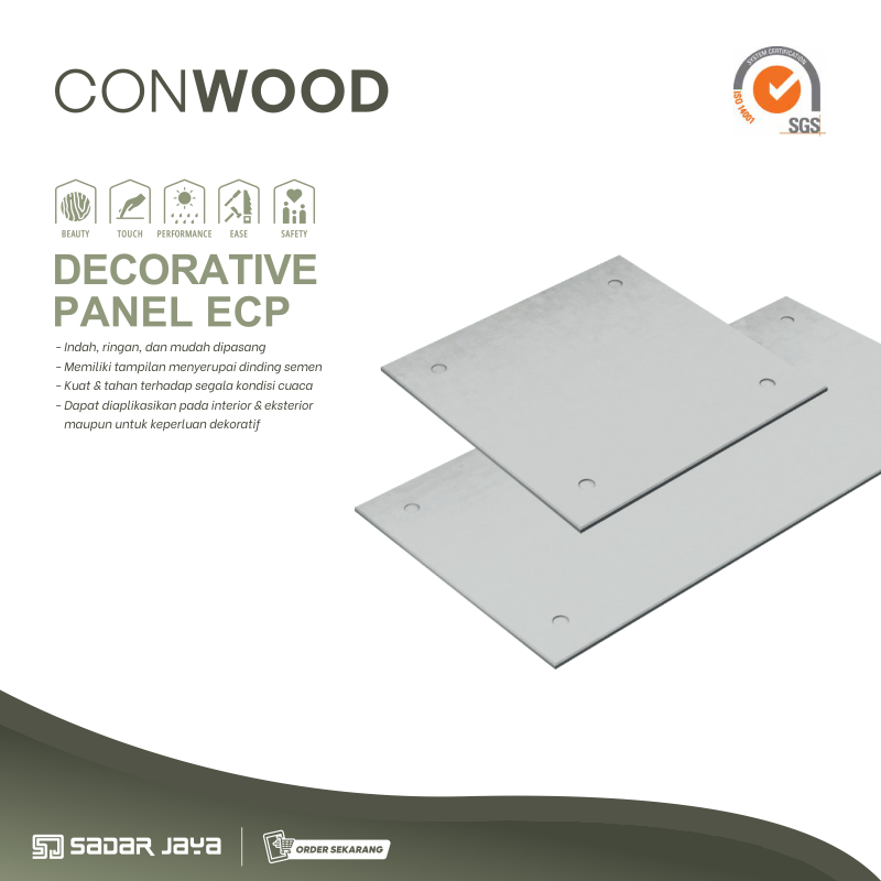 Jual Conwood Decorative Panel ECP Fiber Semen Dekoratif Dinding ...