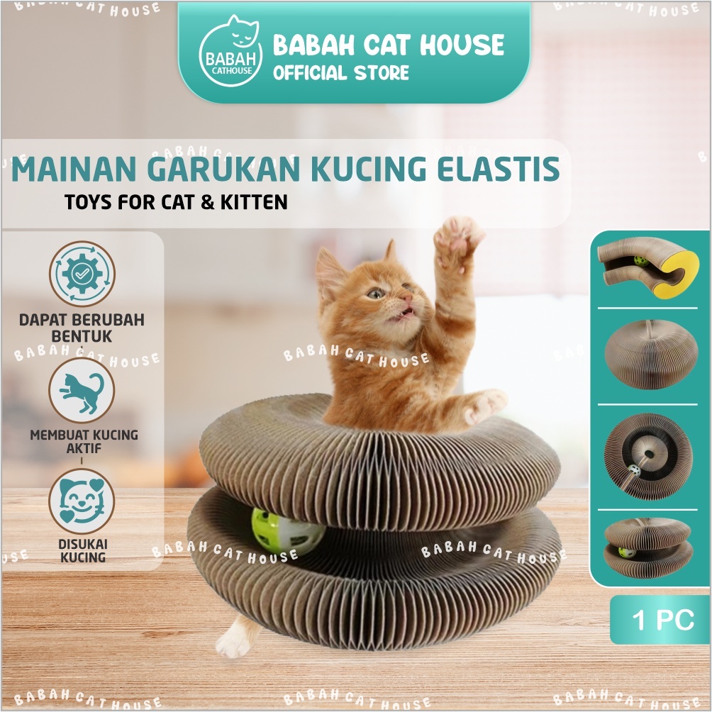 Jual MAINAN GARUKAN KUCING ELASTIS Cat Scratcher Board Papan Garuk ...