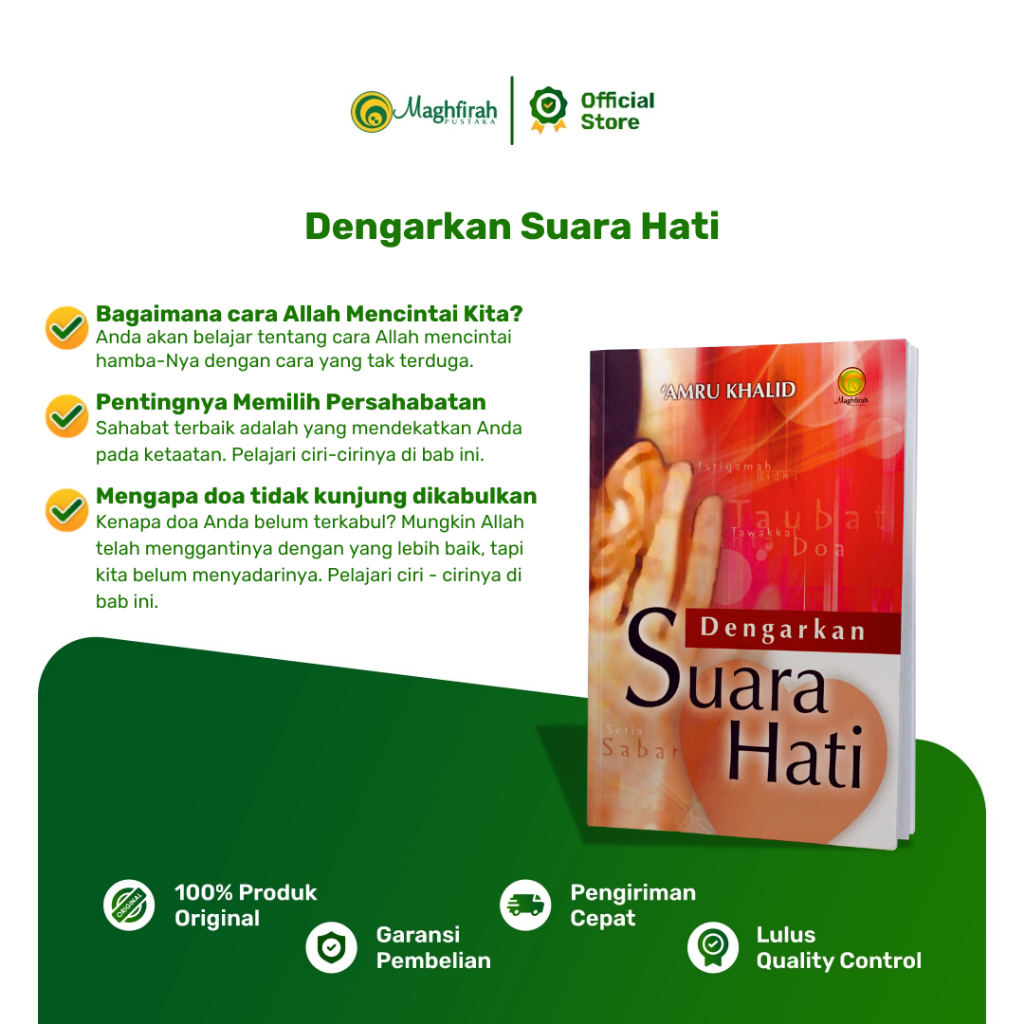 Jual Maghfirah Pustaka Dengarkan Suara Hati Buku Fiqih Motivasi Islam ...