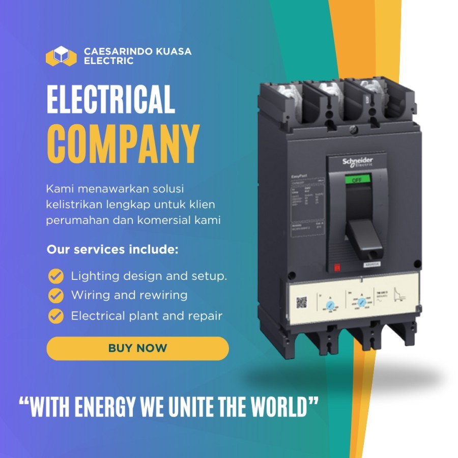 Jual MCCB 600A SCHNEIDER CVS630F LV563306 36KA 600AMPER 3PAS 600AMPERE ...