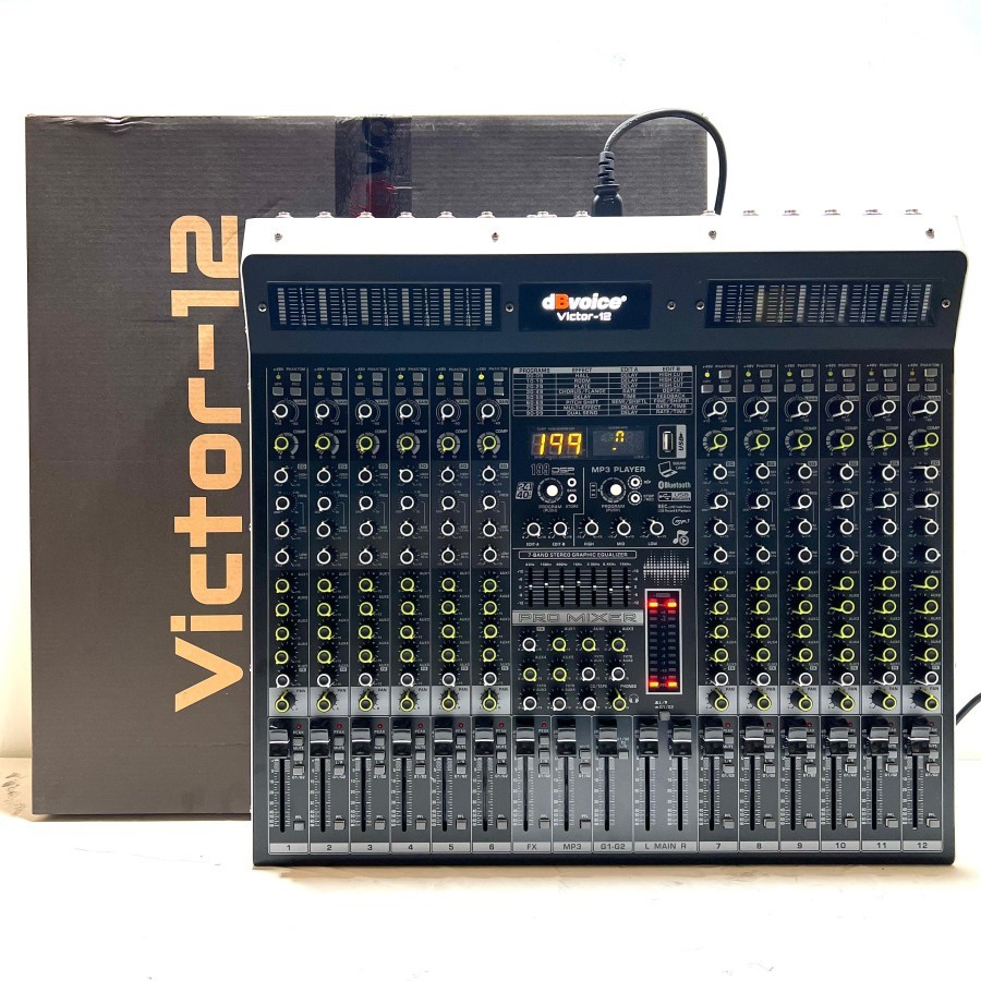 Jual Mixer dB Voice Victor 12 Original 12 Channel dbVoice | Shopee ...