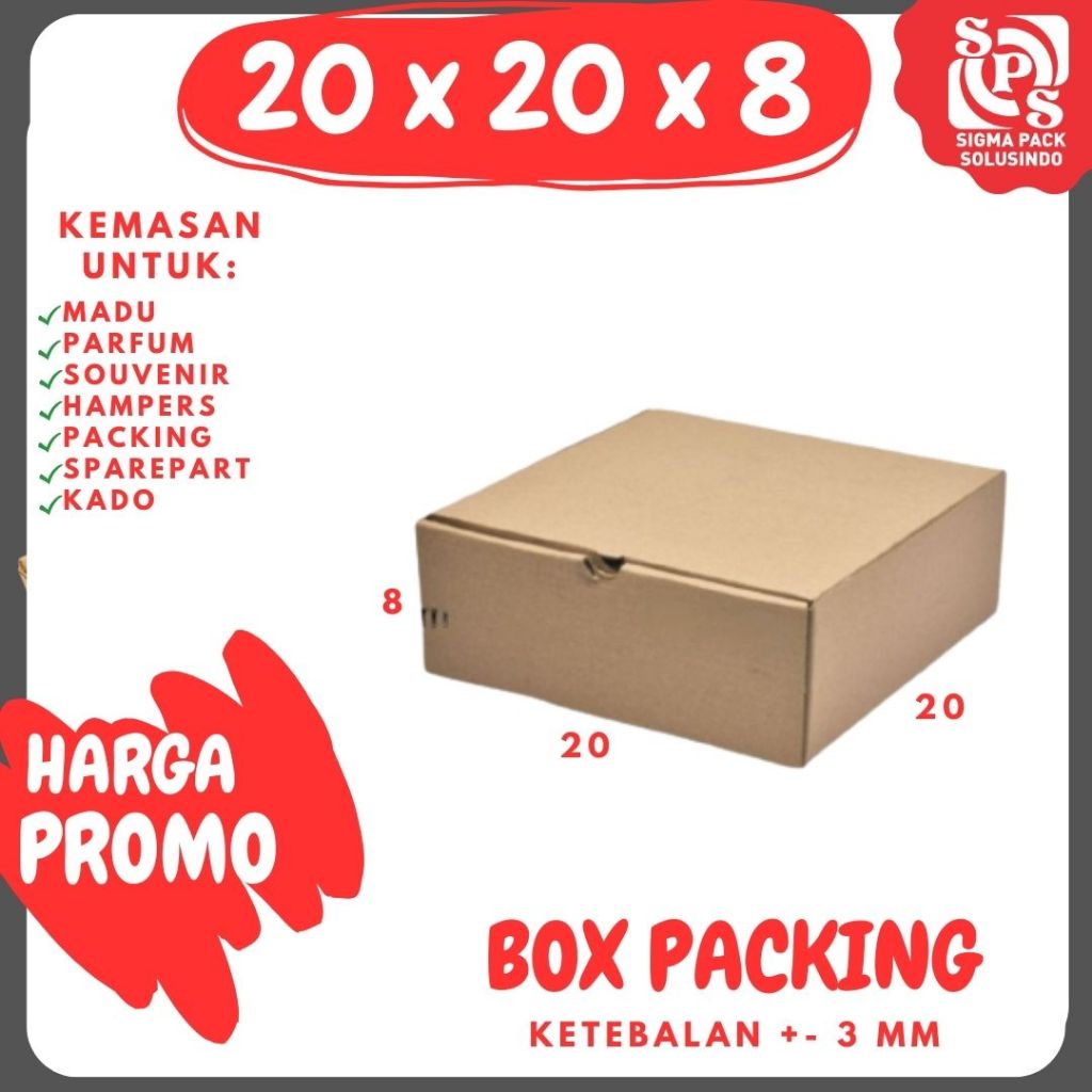 Jual Kardus 20x20x8 LD Box Pizza Packing Hampers Kotak Kemasan Box ...