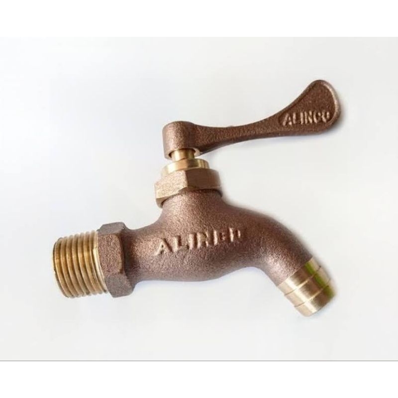 Jual Kran ALINCO kuningan 1/2" inch/ kran tembok kuningan | Shopee ...