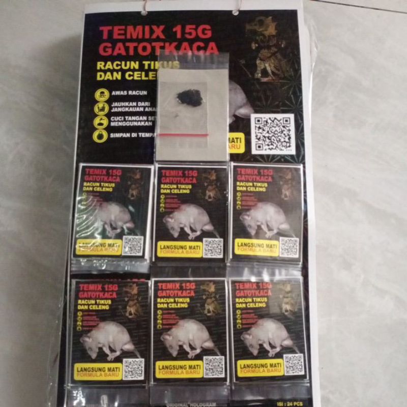 Jual TEMIK GATOTKACA RACUN TIKUS DAN CELENG 1 lembar 24 sachet | Shopee ...