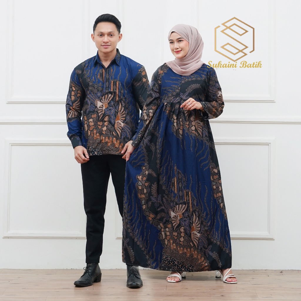 Jual HARGA PAKET COUPLE SEPASANG GAMIS DAN KEMEJA BATIK SARIMBIT BAJU ...