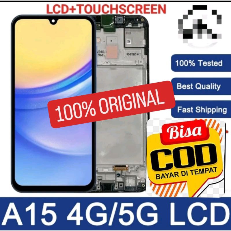 Jual LCD TOUCHSCREEN SAMSUNG A15 4G / 5G / BISA FINGER PRINT / SM-A155 / SM-A156 | Shopee Indonesia