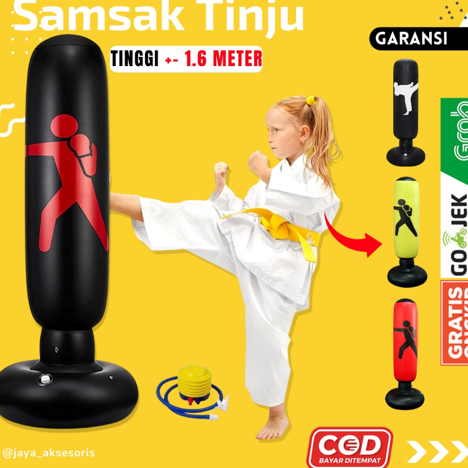 Jual Model Terupdate Samsak Tinju Berdiri Dewasa Anak Alat Latihan ...