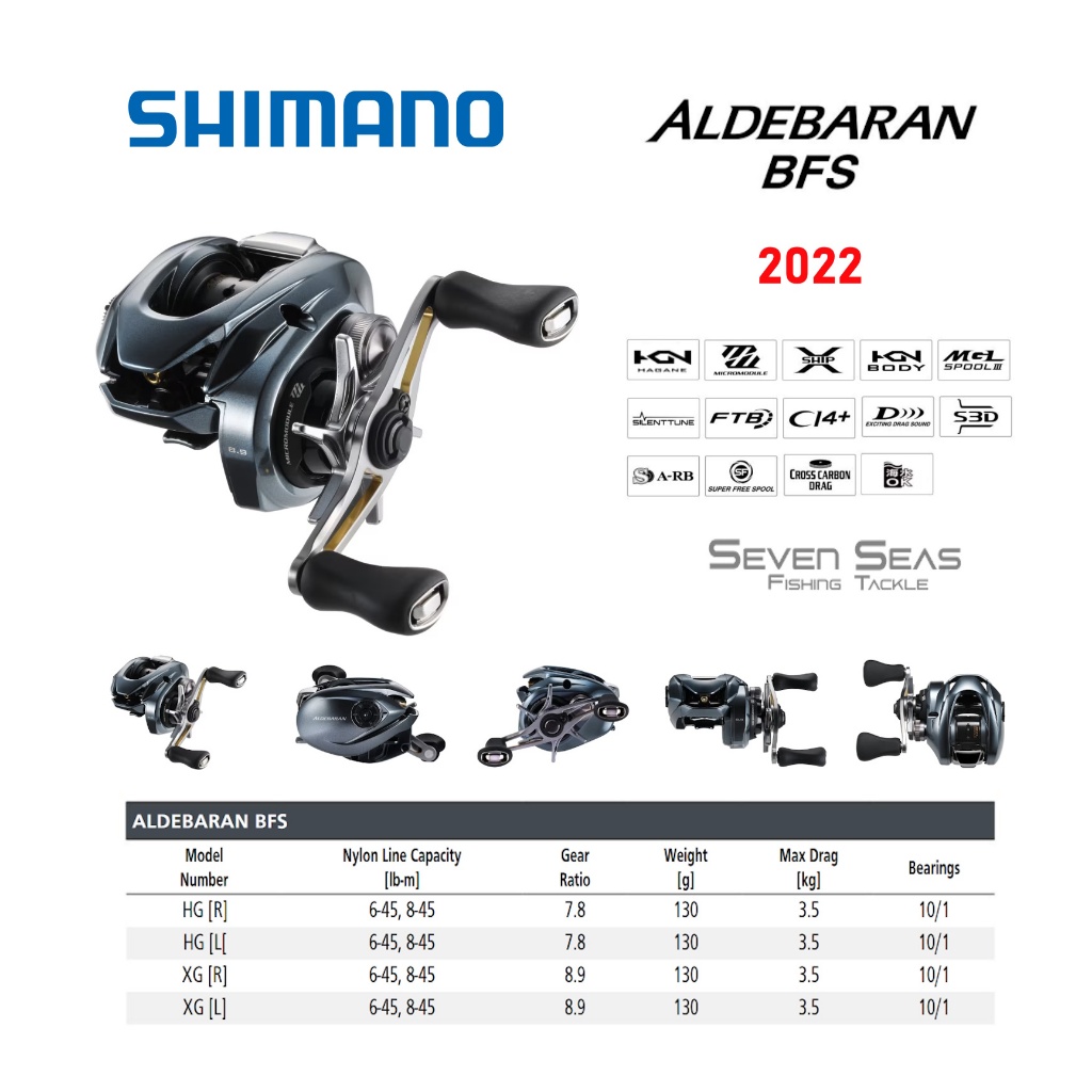 Jual Shimano Aldebaran BFS 2022 Ultimate Finesse BC Reel Bait Casting ...