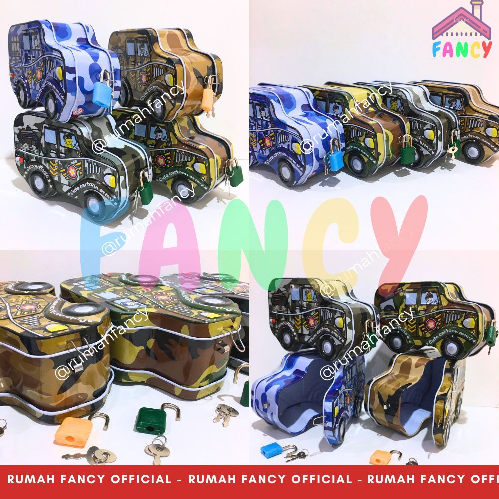 Jual [FREE BUBBLE WRAP + DUS] Coin Box Celengan Piggy Bank Kunci Gembok ...