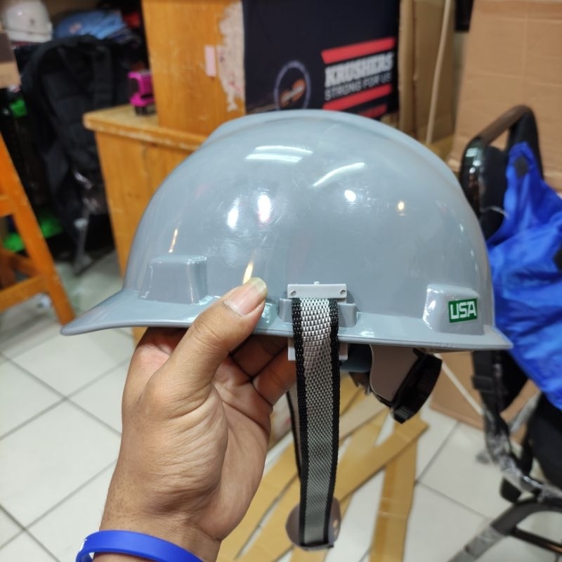 Jual HELM SAFETY ASGARD WARNA ABU-ABU - HELM SAFETY USA STANDARD SNI ...