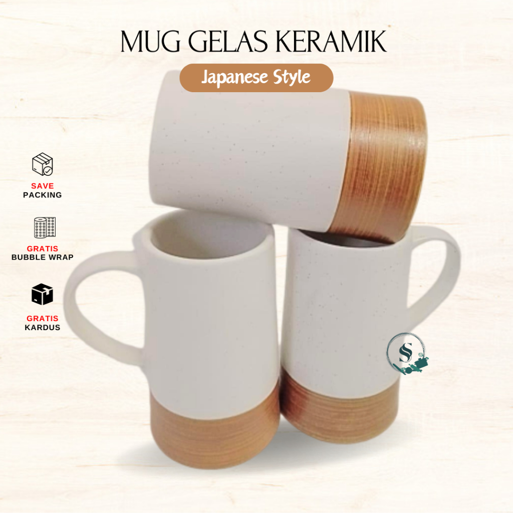 Jual Coffee Mug Ceramic Japanese Style | Mug Gelas Keramik Minimalis ...