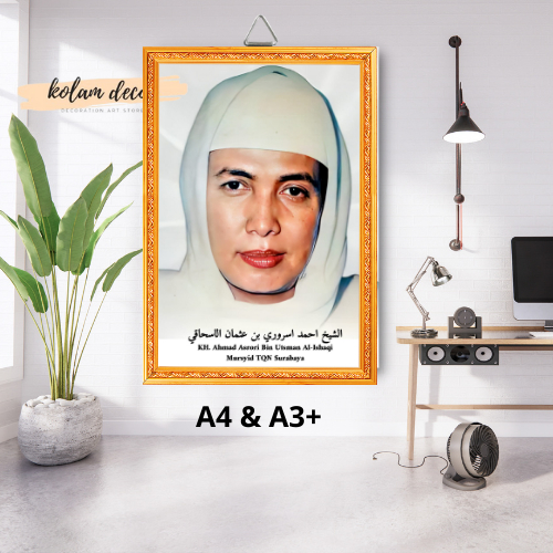 Jual Foto Poster KH Ahmad Asrori bin Utsman Al-Ishaqi | Shopee Indonesia