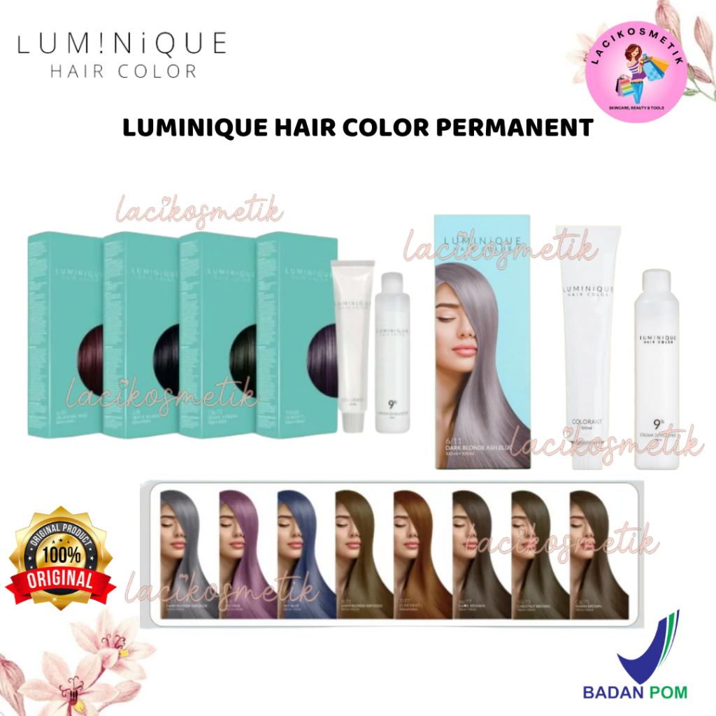 Jual LACIKOSME LUMINIQUE HAIR COLOR PERMANENT - CAT RAMBUT 100 ML ...