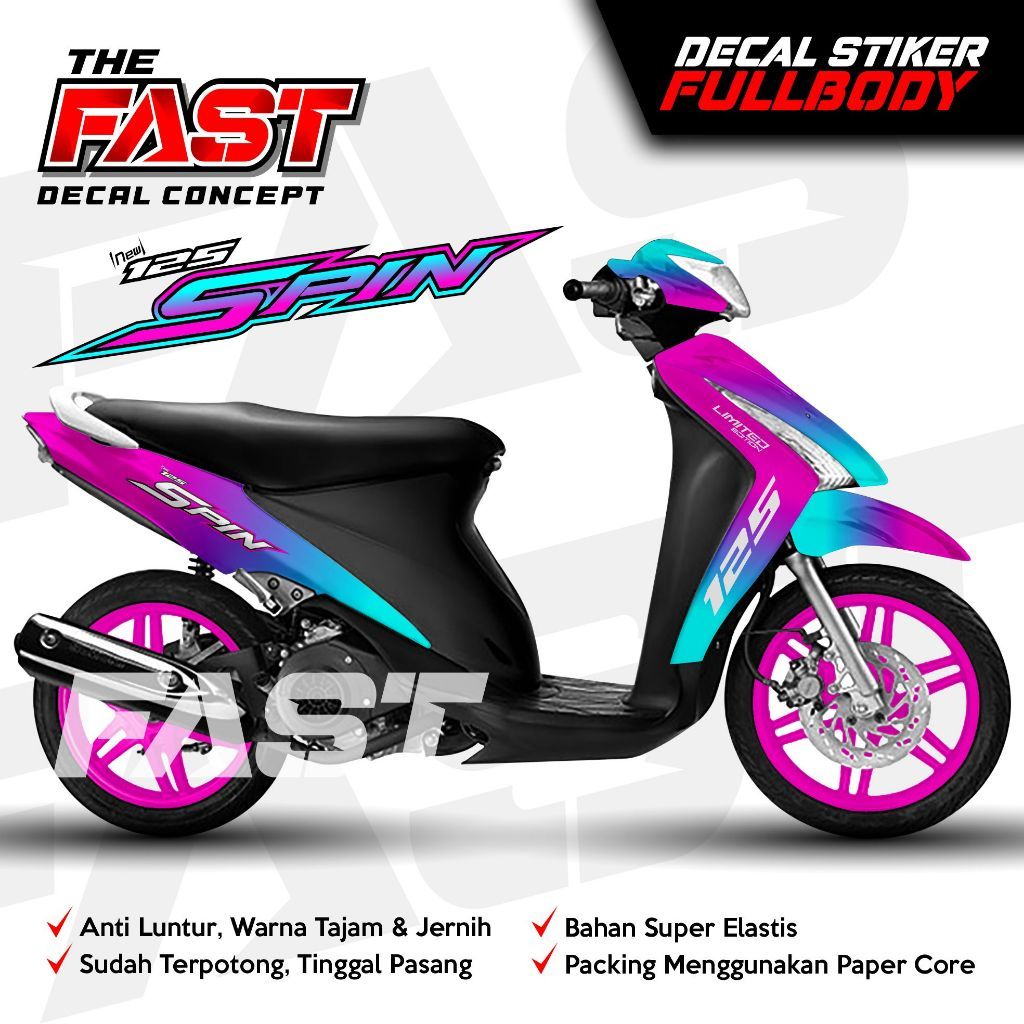 Jual (TERBARU) Decal Sticker Bunglon Full Body Suzuki Spin 125 R ...