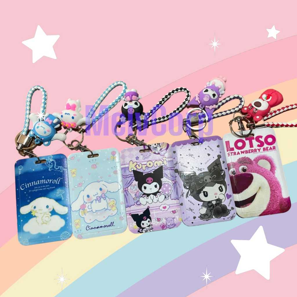 Jual ID Card Holder Tempat Kartu Karakter Kuromi, Cinnamon Roll Lotso ...