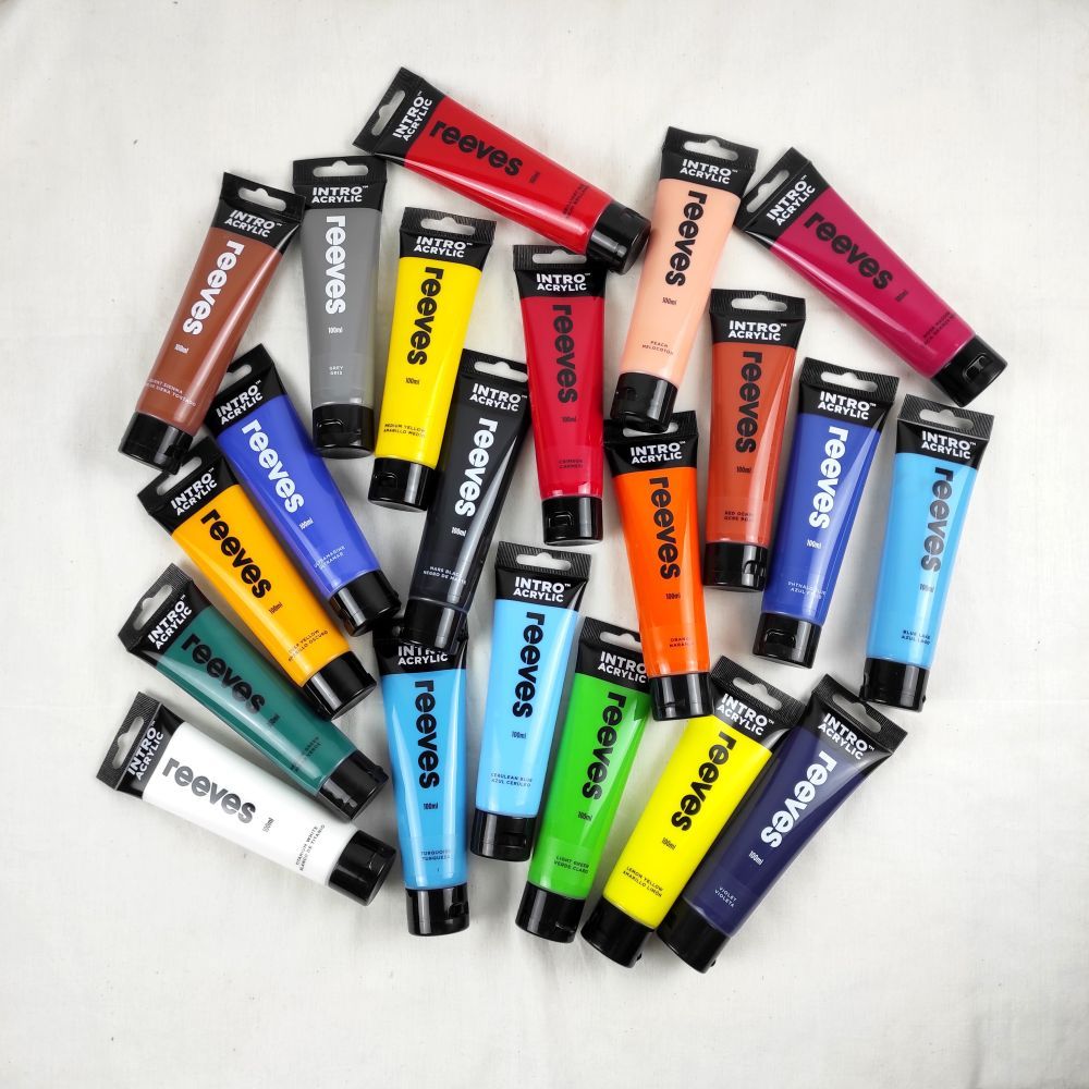 Jual REEVES Intro Acrylic Color Paint 100ml / Cat Lukis Akrilik ...