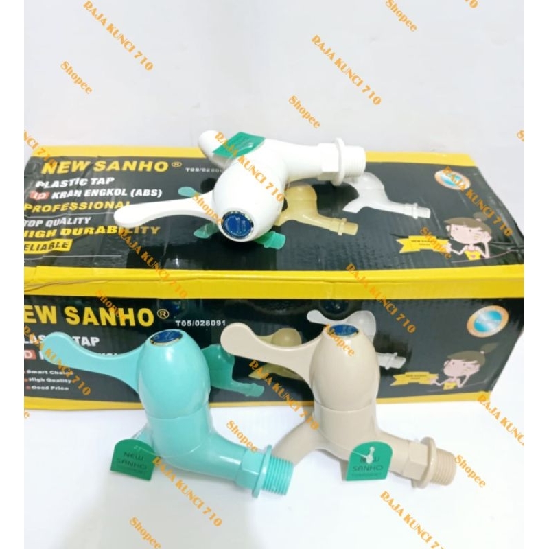 Jual Kran Tembok PVC Jumbo Engkol 1/2" inch SANHO - Kran PVC Tembok ...