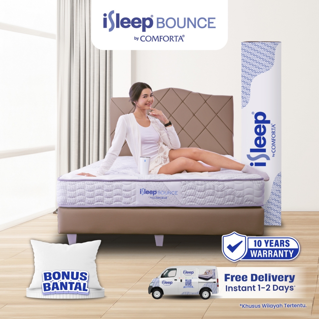 Jual iSleep Bounce by Comforta (Kasur Bonnel) Vacuumed Mattress Free ...