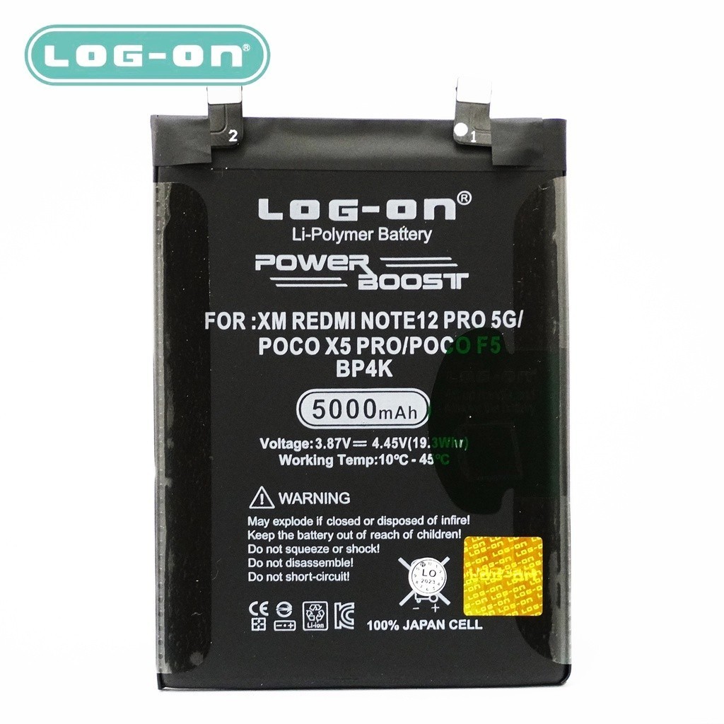 Jual Baterai Batre Log-On BP4K Xiaomi Redmi Note 12 Pro 5G / Poco X5 ...