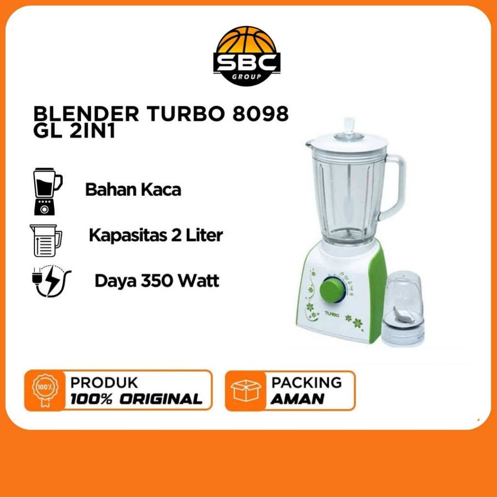 Jual Blender Turbo 8098 GL 2IN1_Blender Turbo 8097 PL 2IN1 | Shopee ...