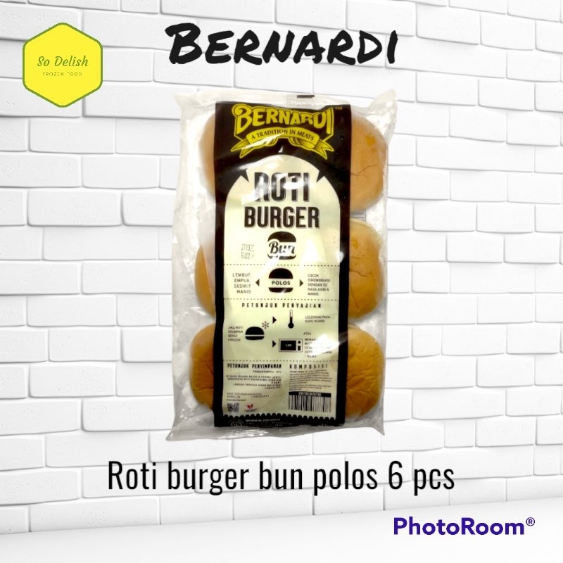 Jual Roti burger Bernardi polos isi 6 | Shopee Indonesia