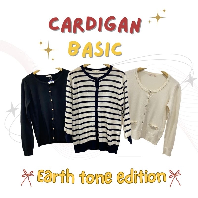 Jual CARDIGAN BASIC EARTHTONE BRAND (PART 1) | Shopee Indonesia