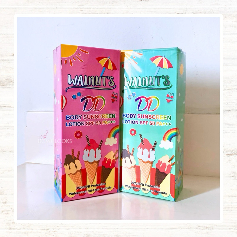 Jual WALNUTS DD BODY SUNSCREEN SPF 50 PA+++ ORIGINAL THAILAND / TABIR ...