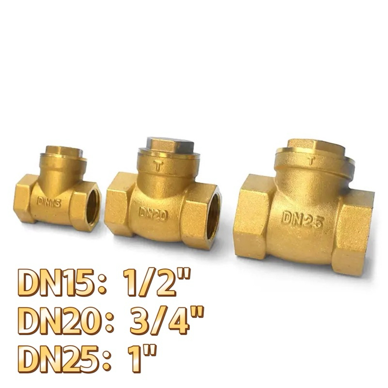 Jual 1/2 3/4 1 Inch Check Valve Full Tembaga Klep Tabok Swing Check ...