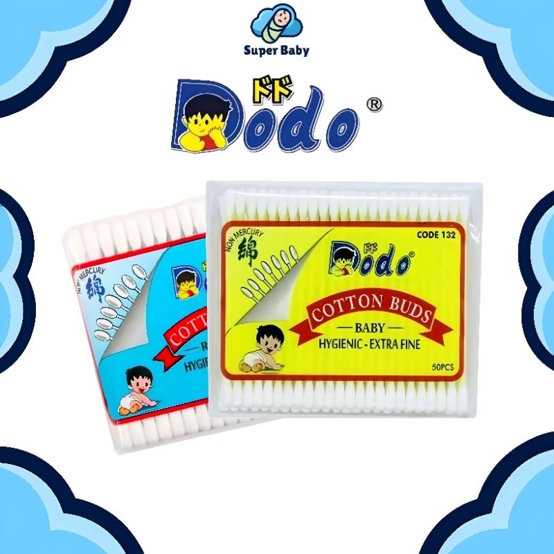 Jual COTTON BUDS DODO REGULER & BABY EXTRA FINE SMALL TIP ISI 50 & 100 ...
