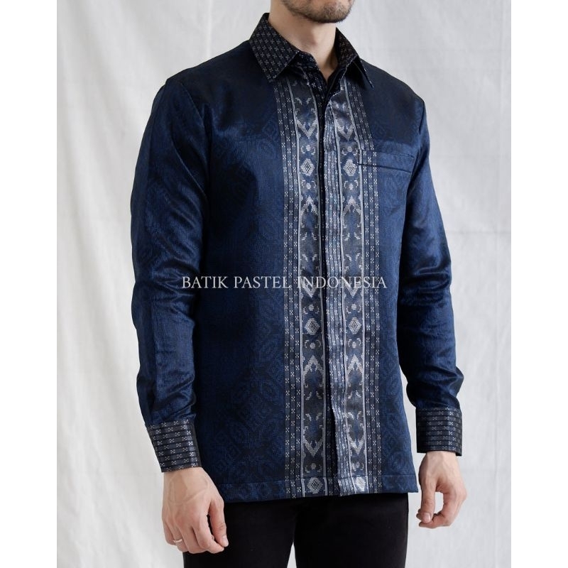 Jual [READY NEW COLLECTION] Kemeja batik tenun pria lengan panjang ...