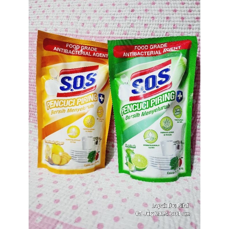 Jual Sabun Cuci Piring SOS 575ml | Shopee Indonesia