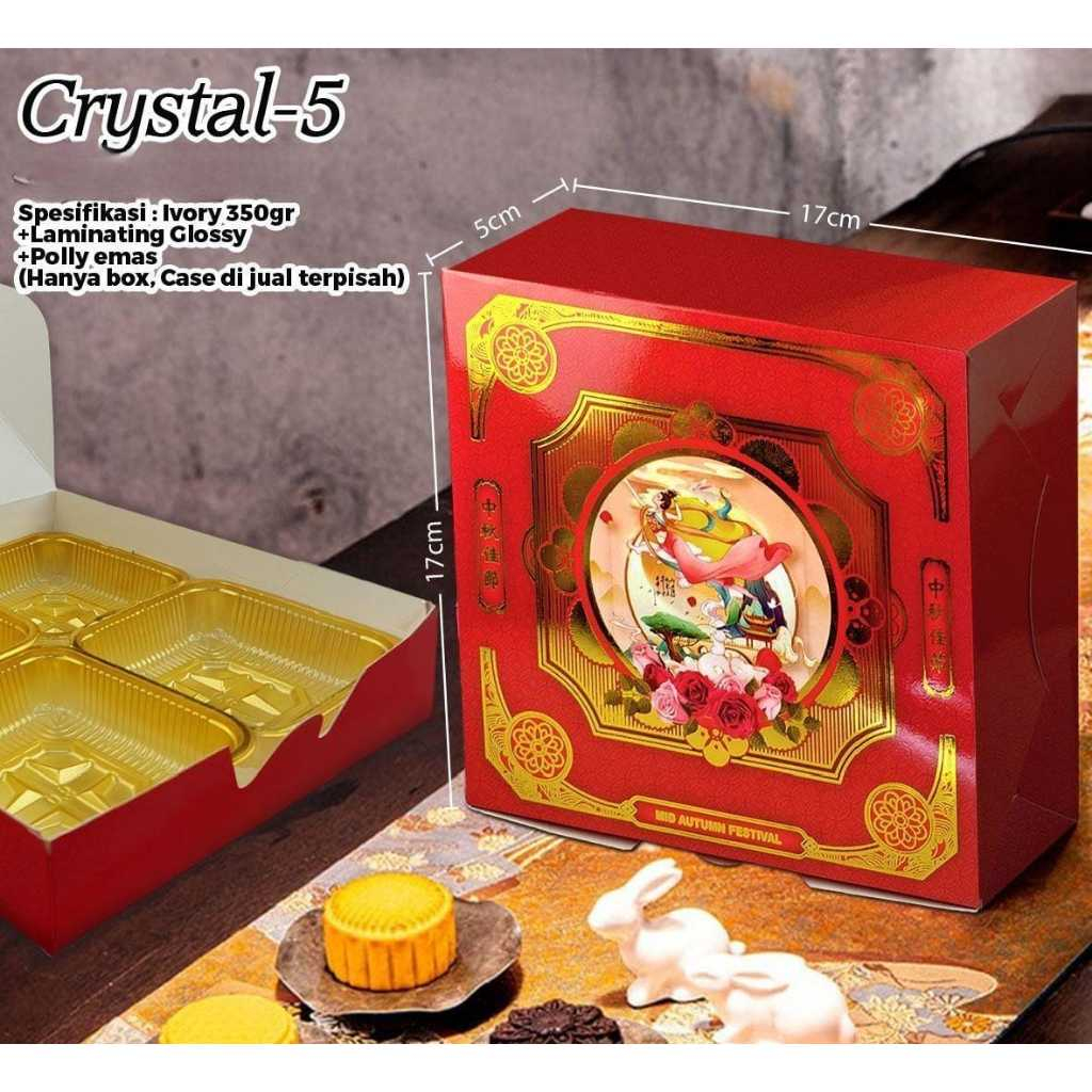 Jual Box Crystal 5| Box Mooncake| Kotak Kue Bulan ( 1 Bal 50 Pcs ) | Shopee Indonesia