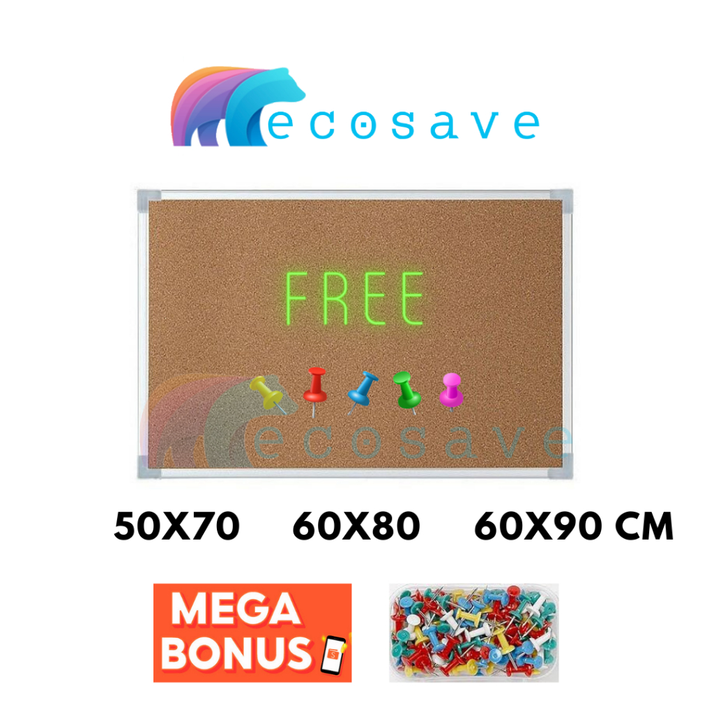 Jual Softboard Papan Pin Board Sedang Medium / Papan Mading Gantung ...