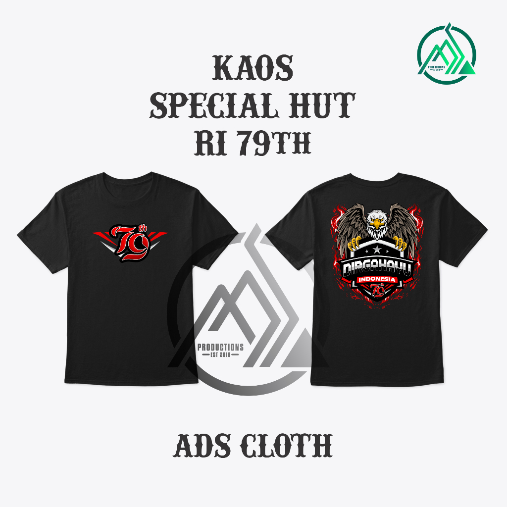 Jual KAOS PREMIUM HUT RI 79th COMBED 24S SABLON DTF #9 | Shopee Indonesia