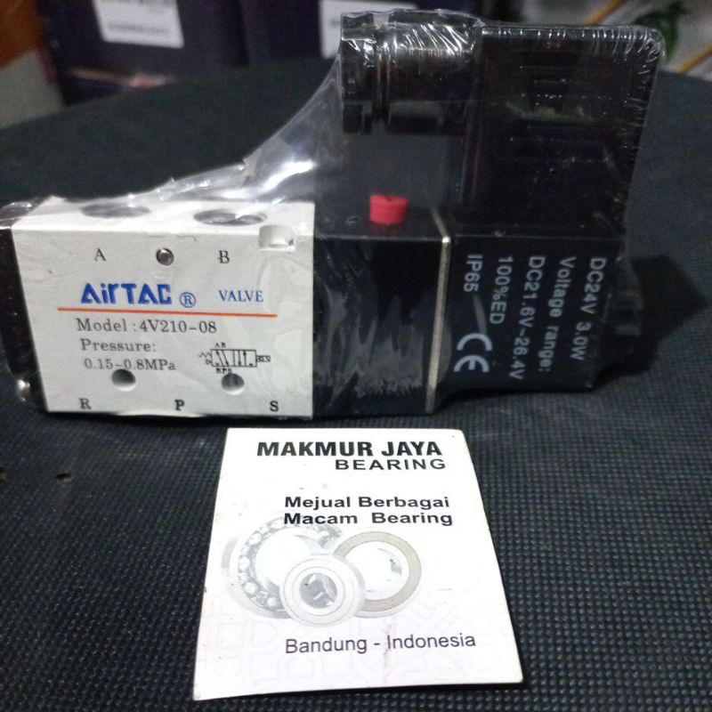 Jual SOLENOID VALVE 4V21008B DC24V AiRTAC | Shopee Indonesia