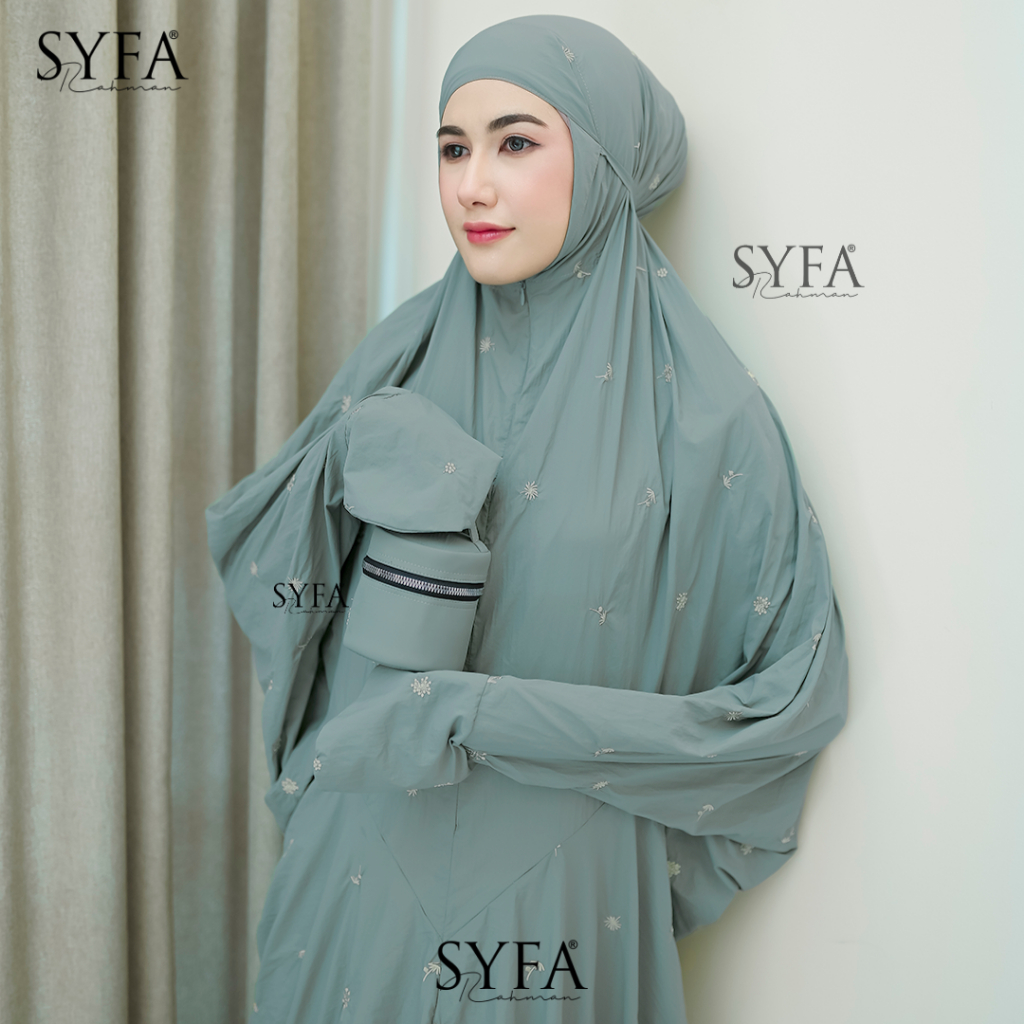 Jual Syfa Rahman - Mukena Traveling Terusan Parasut Korea Premium ...