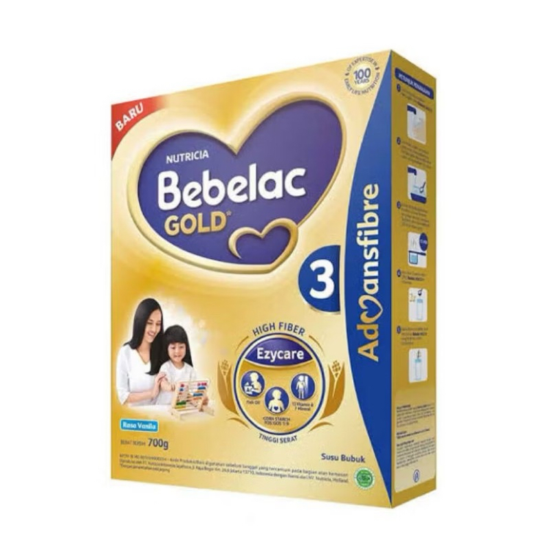 Jual Bebelac gold 3 vanila 700gr susu pertumbuhan 1-3 tahun | Shopee ...