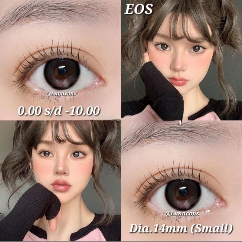 Jual Softlens Eos BLACK HITAM GBK Dia.14MM Normal Minus (0.00 - 10.00 ...