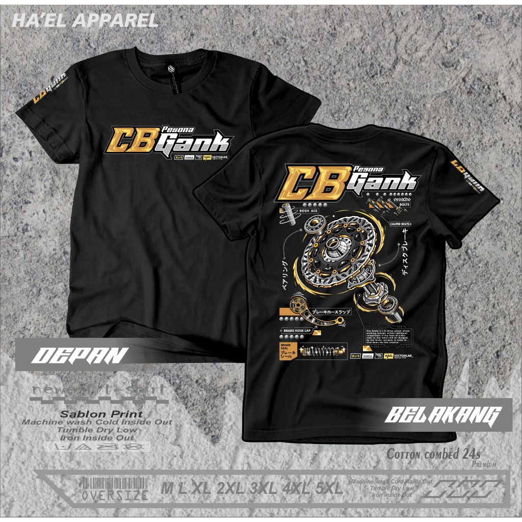 Jual KAOS " Pesona CB Gank Original Ha'el " BAJU 4 stroke racing | KOAS ...