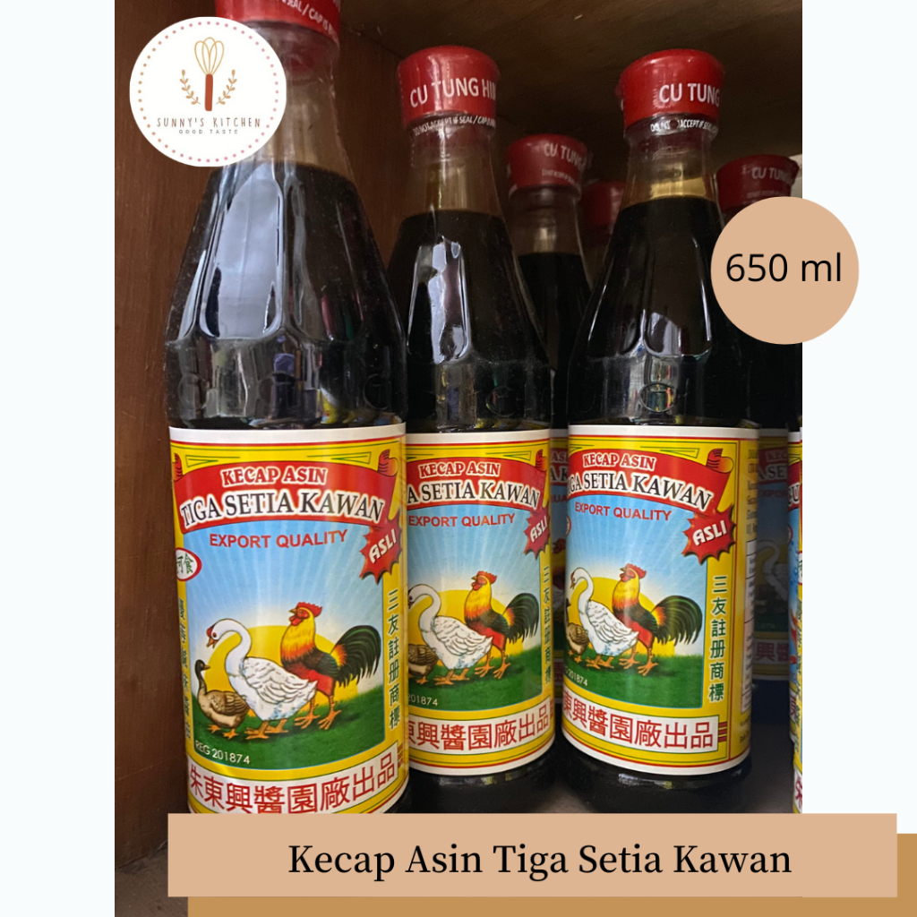 Jual Kecap Asin Cap Tiga Setia Kawan 650 ml Botol Plastik | Shopee ...