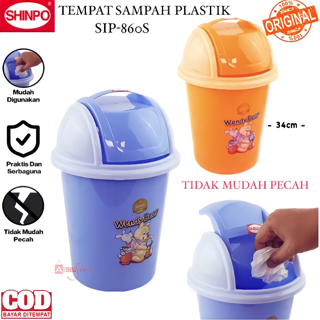 Jual ( BISA COD ) PROMO SHINPO SIP-860S TEMPAT SAMPAH PLASTIK DENGAN ...