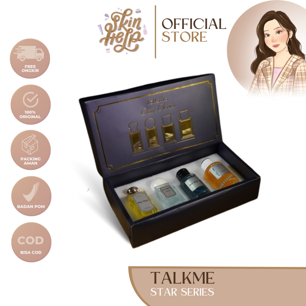 Jual TALKME STAR SERIES Eau De Parfume (isi 4 Parfum Kemasan 50ml ...